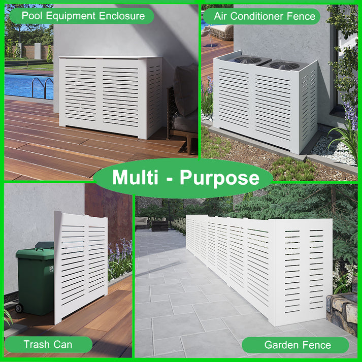 Weatherproof Fence for AC Units - fence to cover ac unit | PVC covers ...