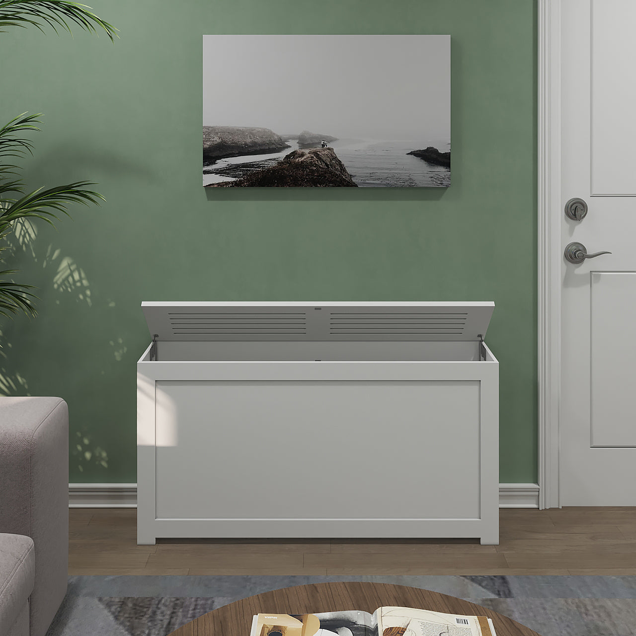 "Shaker" PTAC Covers NYC Cabinet, Top Cover Equipped with Hinges for E ...