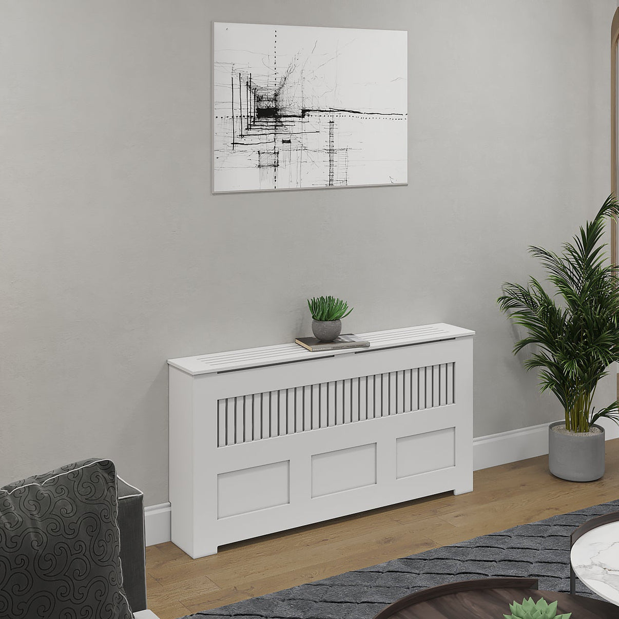 "Manhattan" PTAC Covers NYC Cabinet, Top Cover Equipped with Hinges fo ...