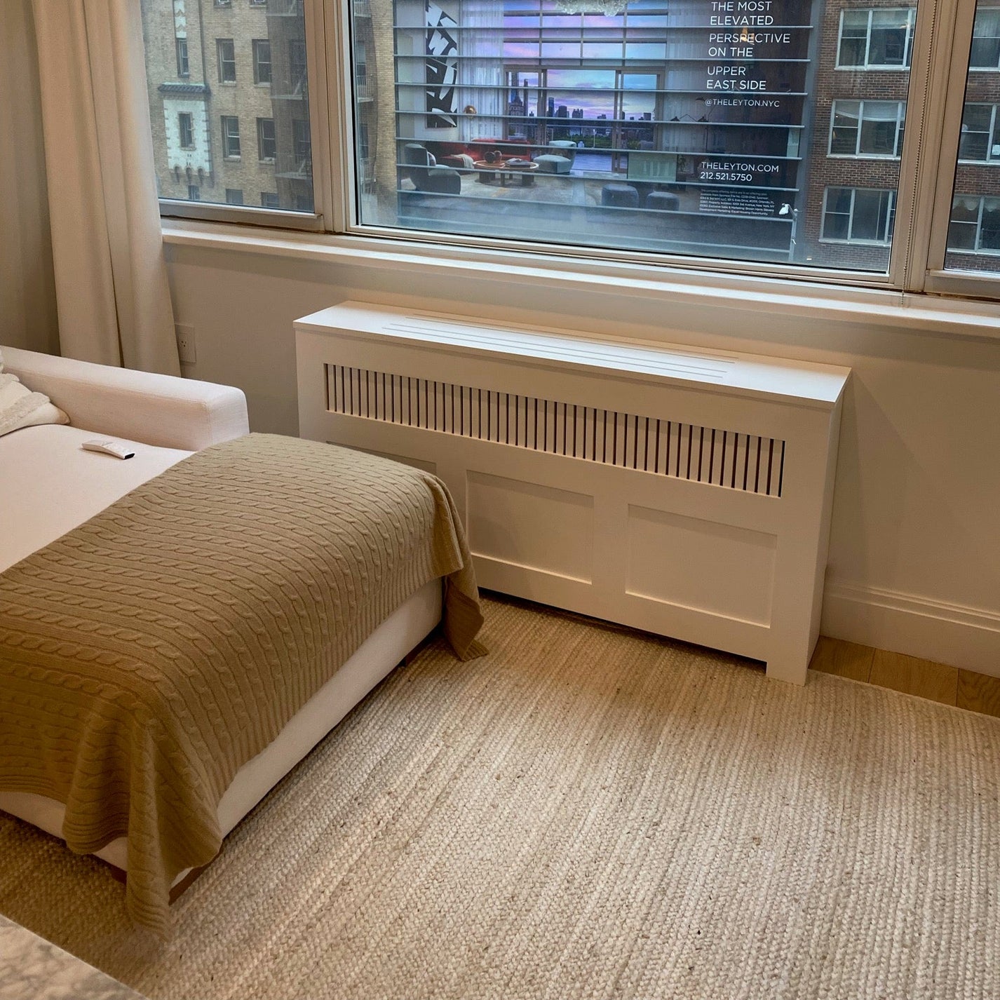 "Manhattan" PTAC Covers NYC Cabinet, Top Cover Equipped with Hinges fo ...