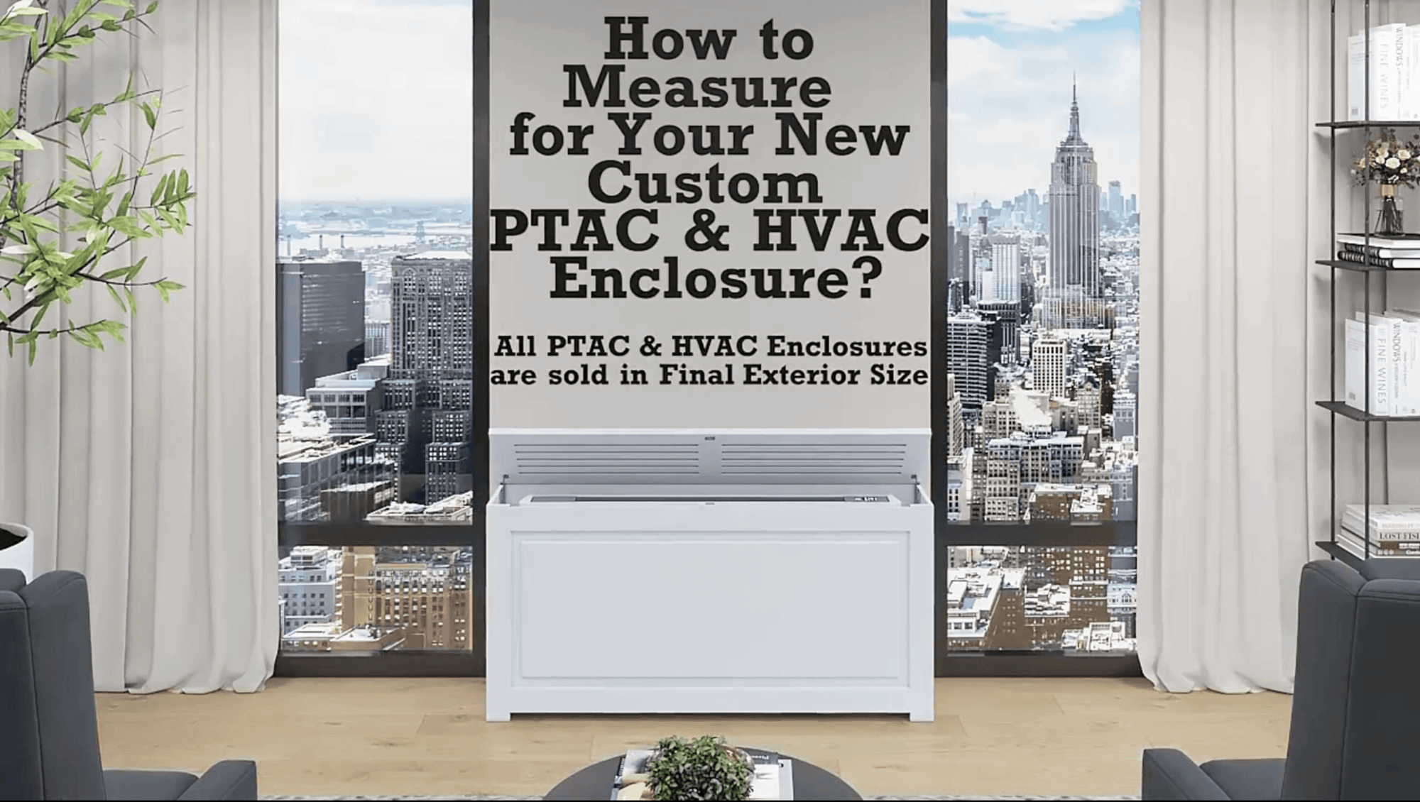 Decorative PTAC Covers - ptac cover | Custom HVAC enclosures ...