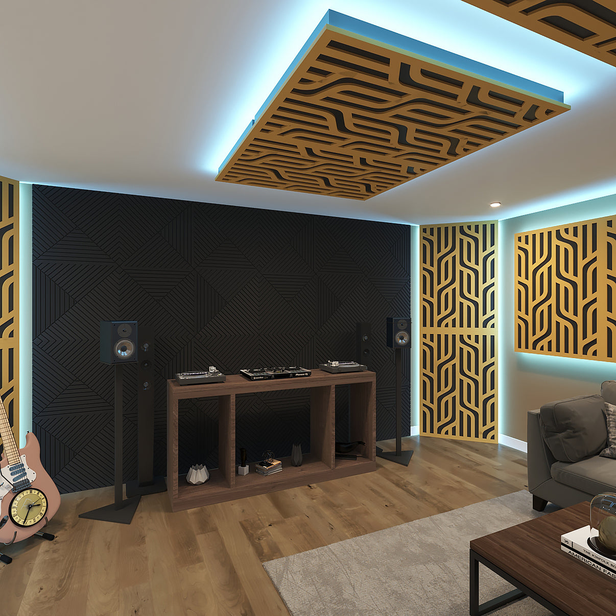 3D Acoustic Wall Art Panels - New York Design | Handcrafted Art ...