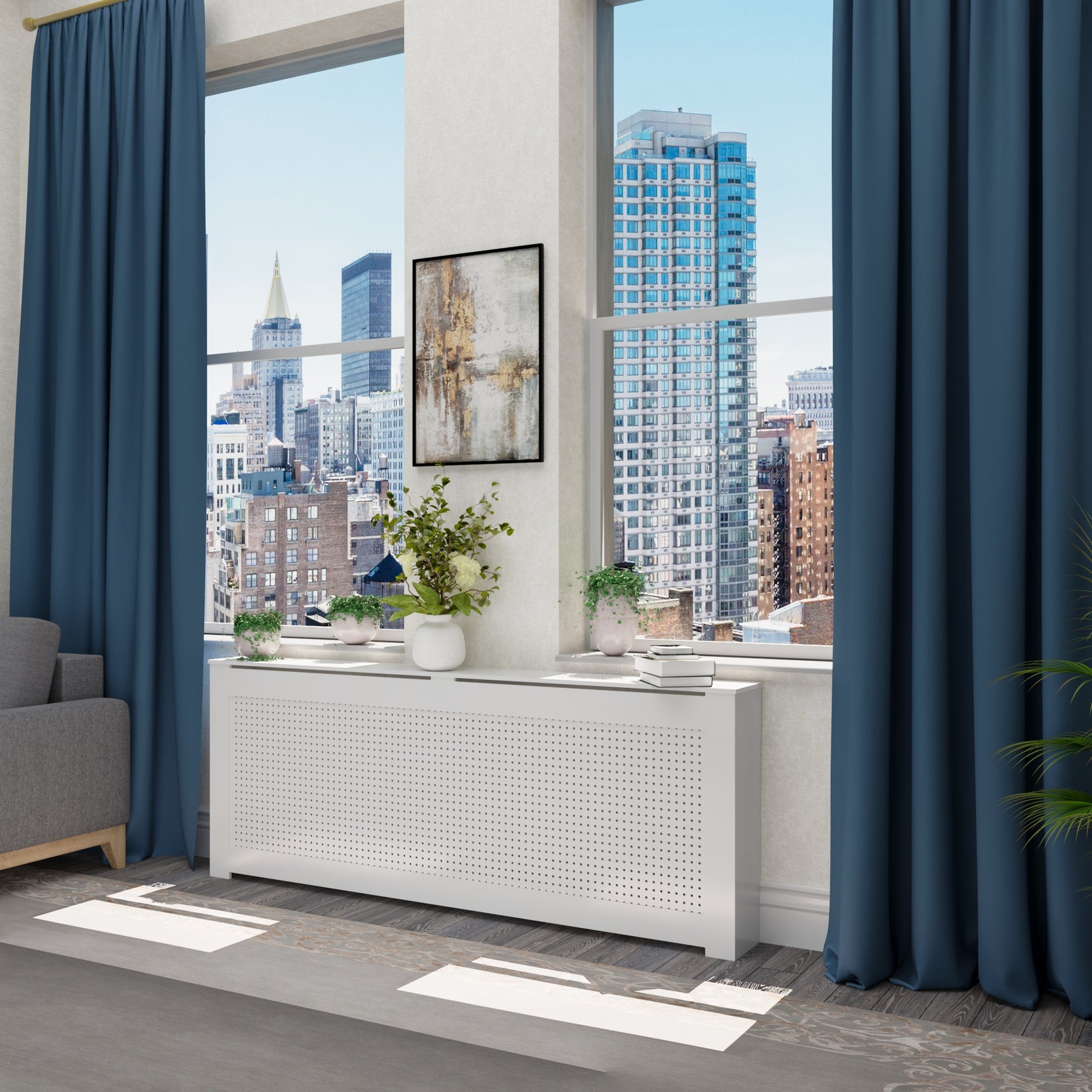 "ALEXIA" Decorative Radiator Cover Cabinet, High Quality Medex Wood Ra ...